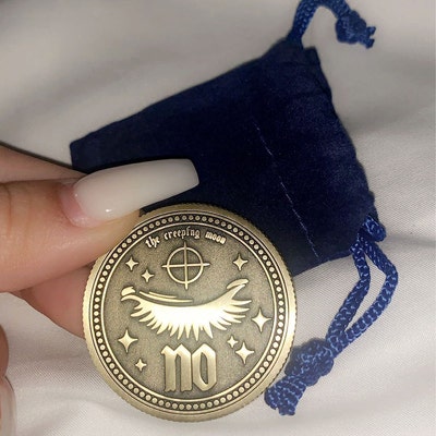Divination Coin, Yes No Coin, Fantasy Coin, Occult, Dnd Coin - Etsy