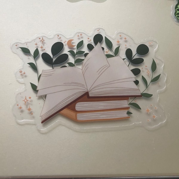 Open Magical Books Waterproof Sticker | Bookish Kindle and Water Bottle ...
