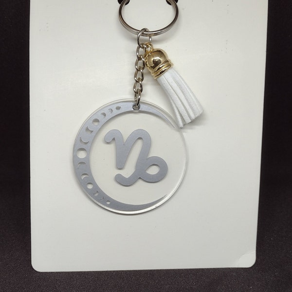 12 Zodiac Keychain Sign Svg Bundle, Astrology Svg, Horoscope Sign Svg ...