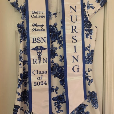 RN-ADN NURSING Personalized Embroidered Graduation Stole - Etsy