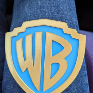 Warner Brothers WB Bros 3D Printed Logo Shield Wall Display - Etsy