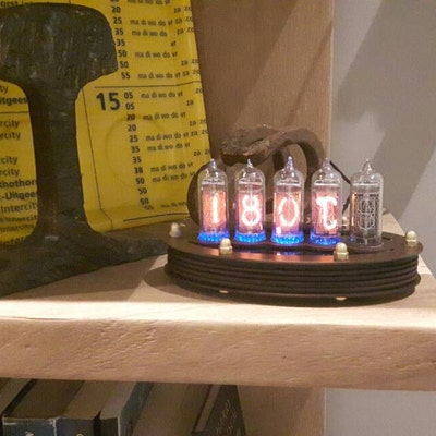 5-tube Nixie Thermometer V2 DIY Kit, With Brass Top - Etsy