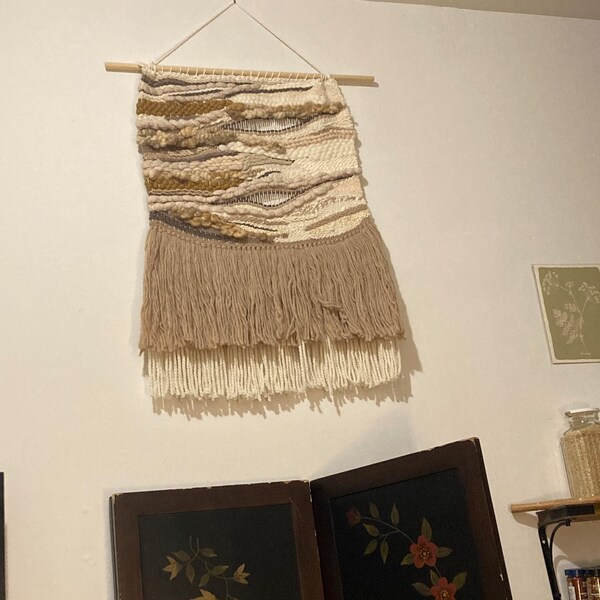 Woven Wall Hanging, Handwoven Tapestry, Fiber Art, Custom Weaving ...