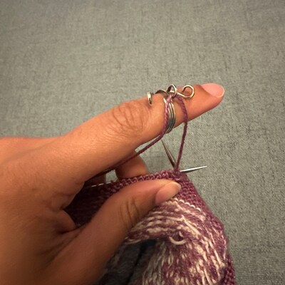 Three Colour Yarn Guide Knitting Ring Stranded Knitting 3 Hook Ring ...
