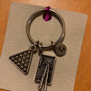 Pool Table and Rack Key Ring/ Keychain / Zipper Pull Billiards Table ...