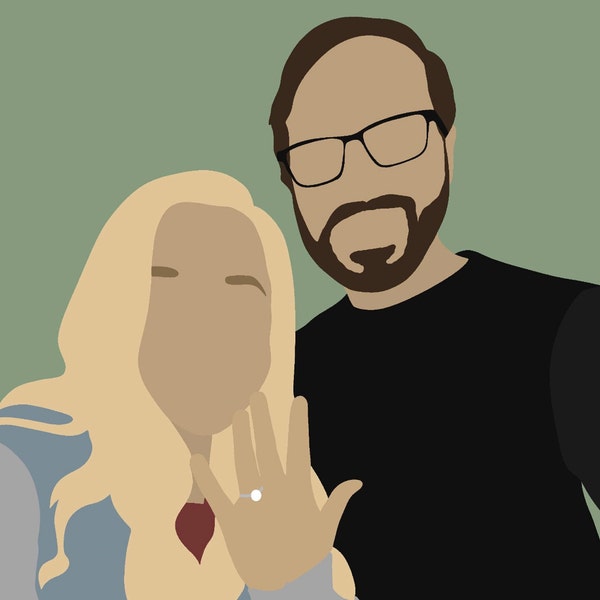 Custom Portrait Featuring Deceased Loved One - Tribute, Loss of Loved ...