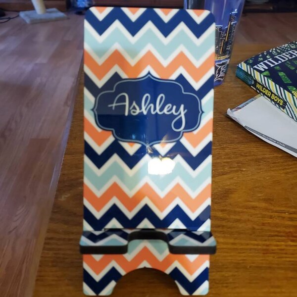Personalized Phone Stand - Monogram Phone Stand - Name Phone Stand ...