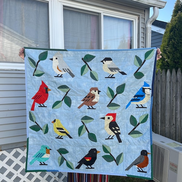 Backyard Birds Bundle FPP Paper Pieced Quilt Block Patterns - Etsy