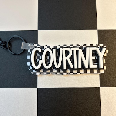 Neon Backpack Tags, Kids Keychains, Personalized Keychain, Acrylic ...