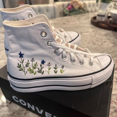 Fall Embroidered Converse Pattern PDF DIY Download Shoe Embroidery ...
