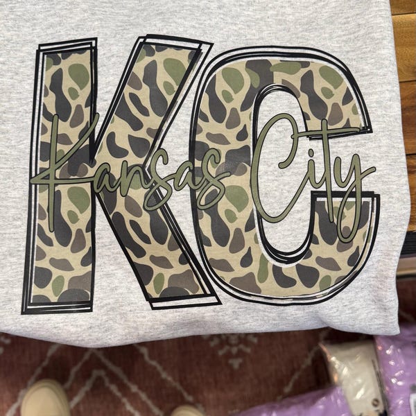 KC Football Faux Hat Patch PNG Instant Download DTF Digital Design ...