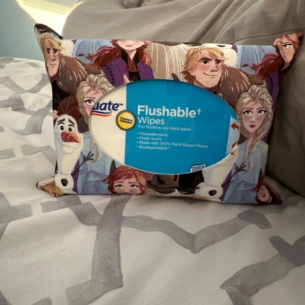 Pink Disney Princesses Print Wipe Case / Travel Wipes Case / Wipes Case ...