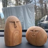 Funny Face, Funny Wood Meme, Wood Face Figurine, Wood Carving, Table ...