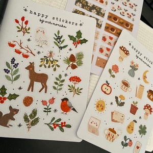 3 Matte Sticker Sheets, Sticker Pack, Sticker Bundle, Cute Stickers ...