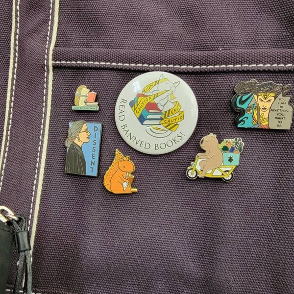 Red Squirrel Enamel Pin - Cute Animal Pin, Gold Plated Hard Enamel Pin ...