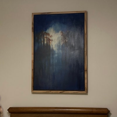 Ambrosia Maple Floater Frame for Art in Custom Sizes Handmade Gift ...