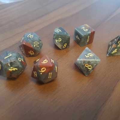 Dnd Dice Set Clear Quartz Set Raised Dice for Dungeons and Dragon, RPG ...