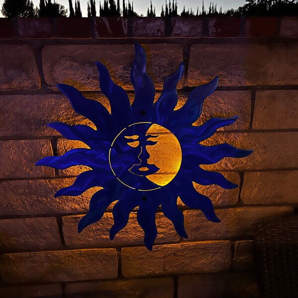 Wall Decor Sun, Indoor Large Sun, Outdoor Wall Decor, Recycled Steel ...