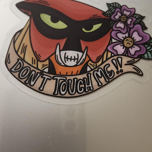 Brak Don't Touch Me Tattoo Style the Brak Show Space Ghost 3.5"x2.5 ...