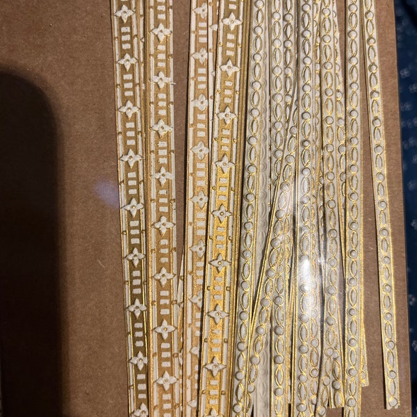 2 Yards 1940s Antique Ribbonette Ribbon Floral 3/4 Inch Wide Cotton ...