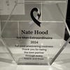 Personalized Engraved Trophy Plaque Award - Walnut / Cherry Trophy ...