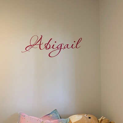 Personalized Name Monogram Wall Sticker Custom Name Wall Decal Kids ...