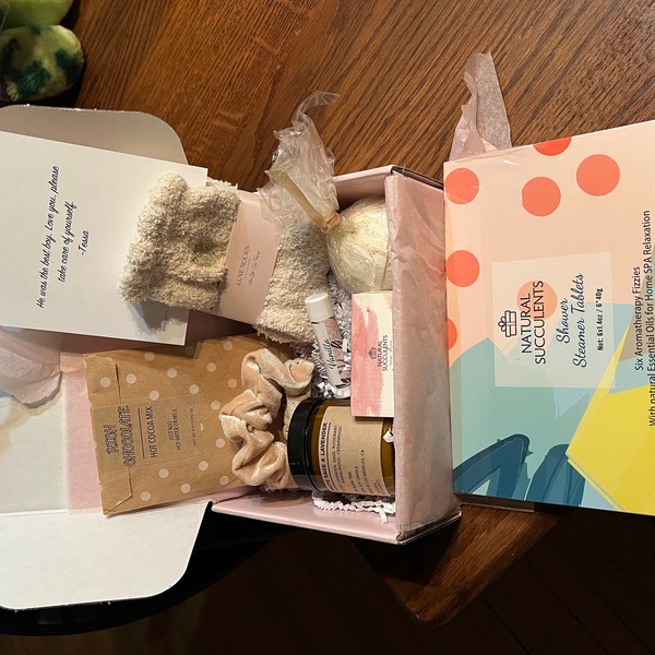 Sending Hugs Gift Box for Her, Sympathy Gift, Birthday Gift, Self-care ...