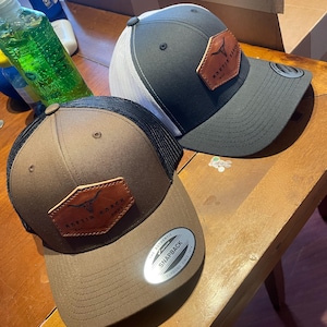 Custom DAD Leather Patch Hat Fathers Day Hat - Etsy