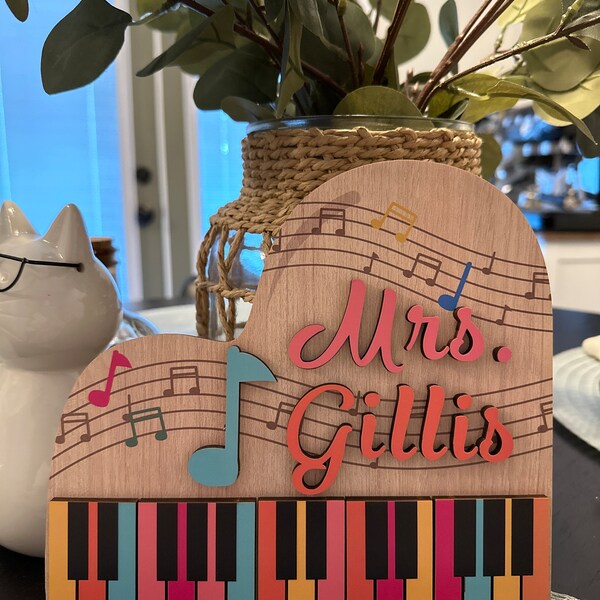 Personalized Teacher Desk Name Plate, Teacher Gift, Custom Teacher Desk ...