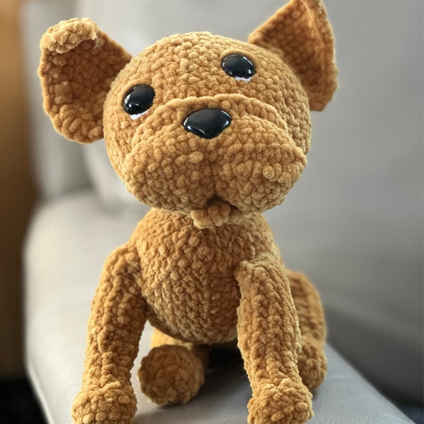 Crochet French Bulldog Pattern, Amigurumi Puppy Pattern, Crochet ...