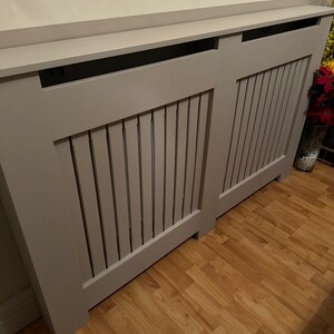 Bespoke Regency Grill Radiator Cover With Double Shelve Custom Made UK ...