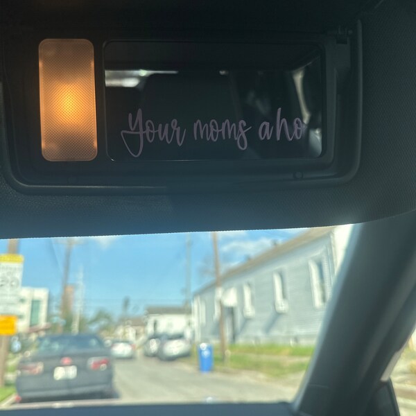 Hot Moms Hit Curbs Vinyl Decal, Car Decal, Bumper Sticker, Funny Car ...