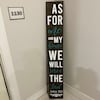 Scripture Porch Sign, Welcome Front Door Sign, Religious Housewarming ...