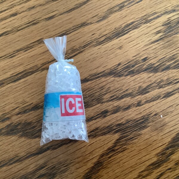 Miniature Bag of Ice,1:12 Scale Dollhouse Ice,miniature Picnic ...