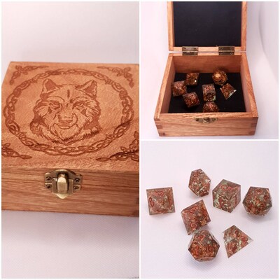 Wolf Wooden Box Bowl Coasters Woodland Gifts Bear Lover - Etsy