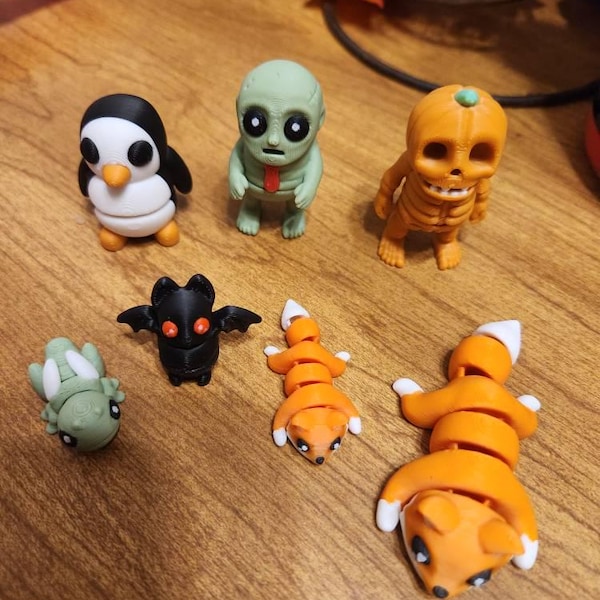 Mini Pocket Pets – 3D Printed Articulated Animals - Fun Collectible ...