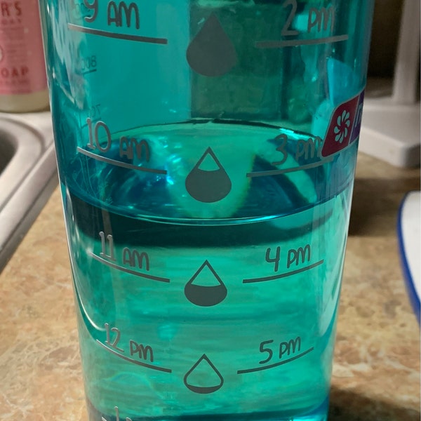 Water Tracker Decal // Daily Water Intake // Daily Water Tracker ...