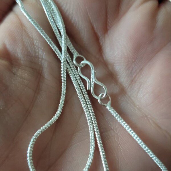 Silver Chain, 925 Sterling Silver Chain, Chain for Pendants, Silver ...