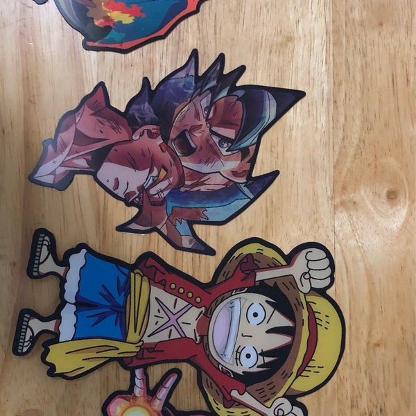 Monkey D. Luffy Straw Hat 3D Anime High Quality Moving Sticker Decal - Etsy