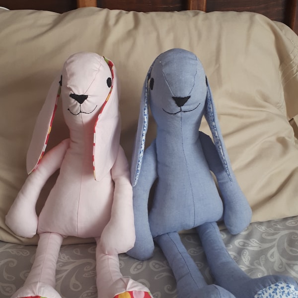 Baby Bunny Plush Sewing Pattern, Toy Cloth Bunny Rabbit, Pdf Instant ...