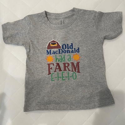 Nursery Rhymes Old Macdonald Had a Farm Embroidery Design 6 Sizes 10 ...