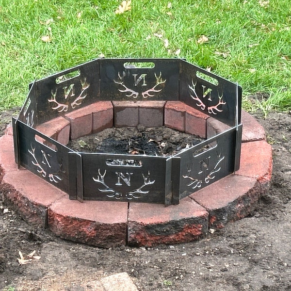 FIRE PIT PERSONALIZED, Custom and Portable. Add Your Initial Into the ...