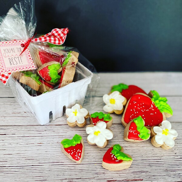 Printable Valentine's Day Square Cookie Tag - You're the Berry Best ...