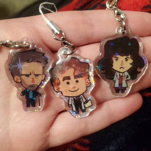 1.5 Inch House MD Glitter Acrylic Charm Keychains - Etsy
