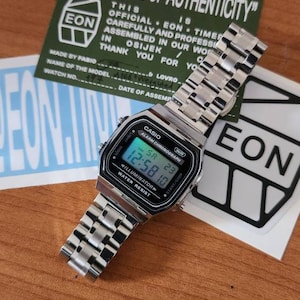 Custom Casio W86 BMW M Power Modified Black Casio Illuminator Watch ...