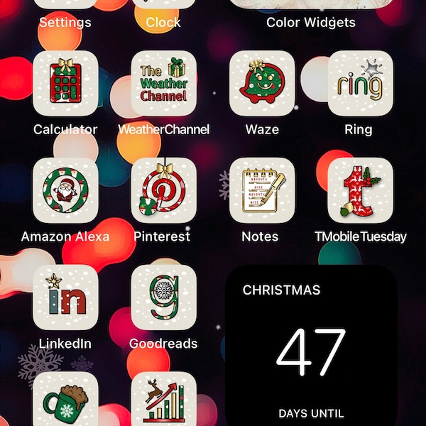 HAND-MADE CHRISTMAS App Icons | Festive Season | Personalized ...