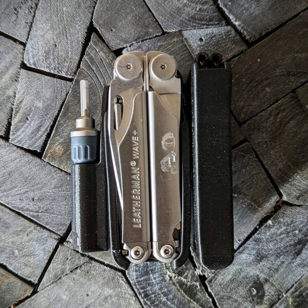 Sheath for Leatherman Wave + Plus and Bit Kit Ratchet Driver Extender ...