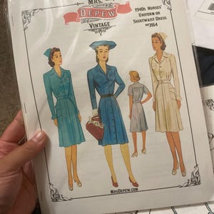 1900s Vintage Sewing Pattern 1908 Ladies' Shirt Waist Blouse 42 Bust ...