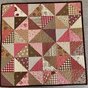 Broken Nine-patch Quilted Table Runner 52 X 13 | Etsy