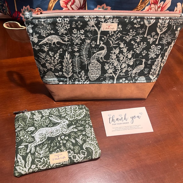 Tula Pink- Coin Purse, Gift for Friend, Small Zipper Bag, Zipper Bag ...